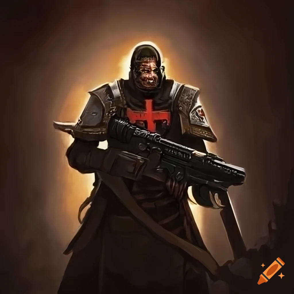 Modernized templars with guns on Craiyon