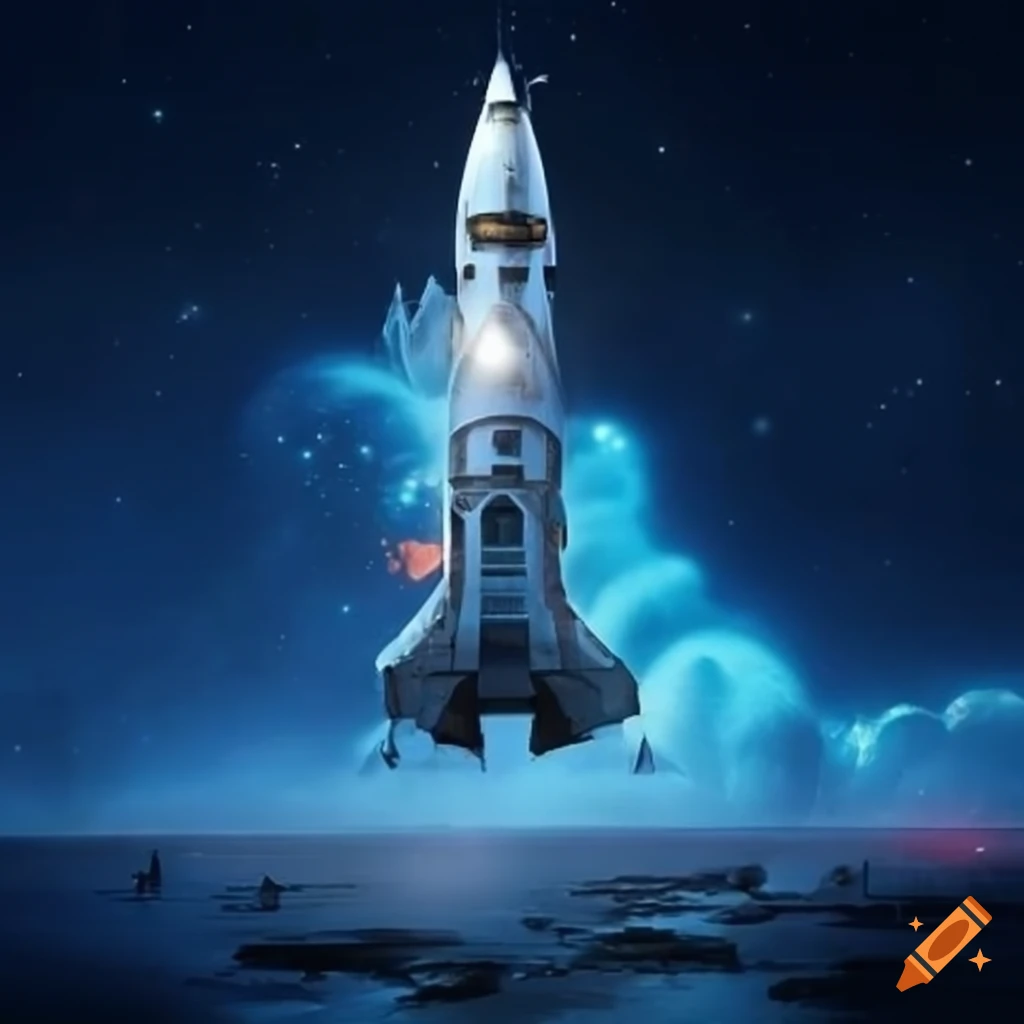 Space ship on Craiyon