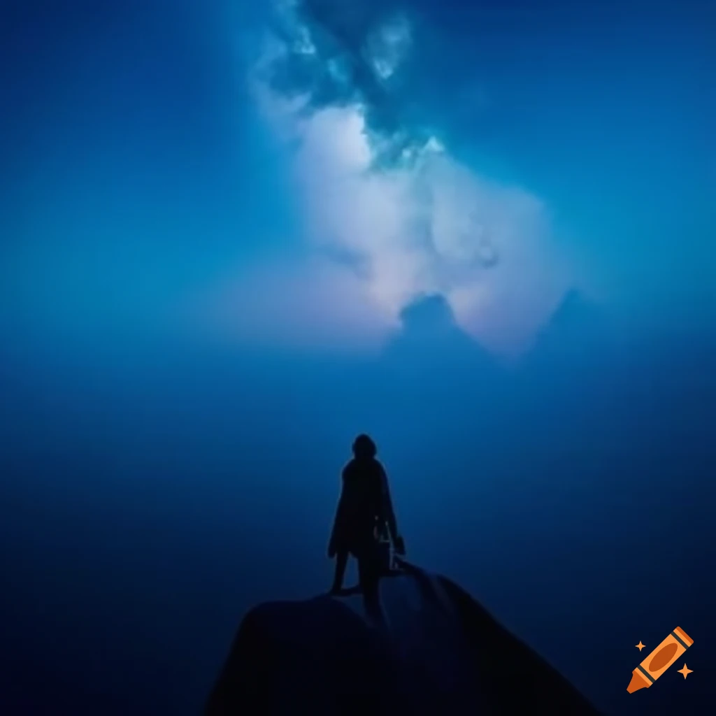 Clear blue sky on Craiyon