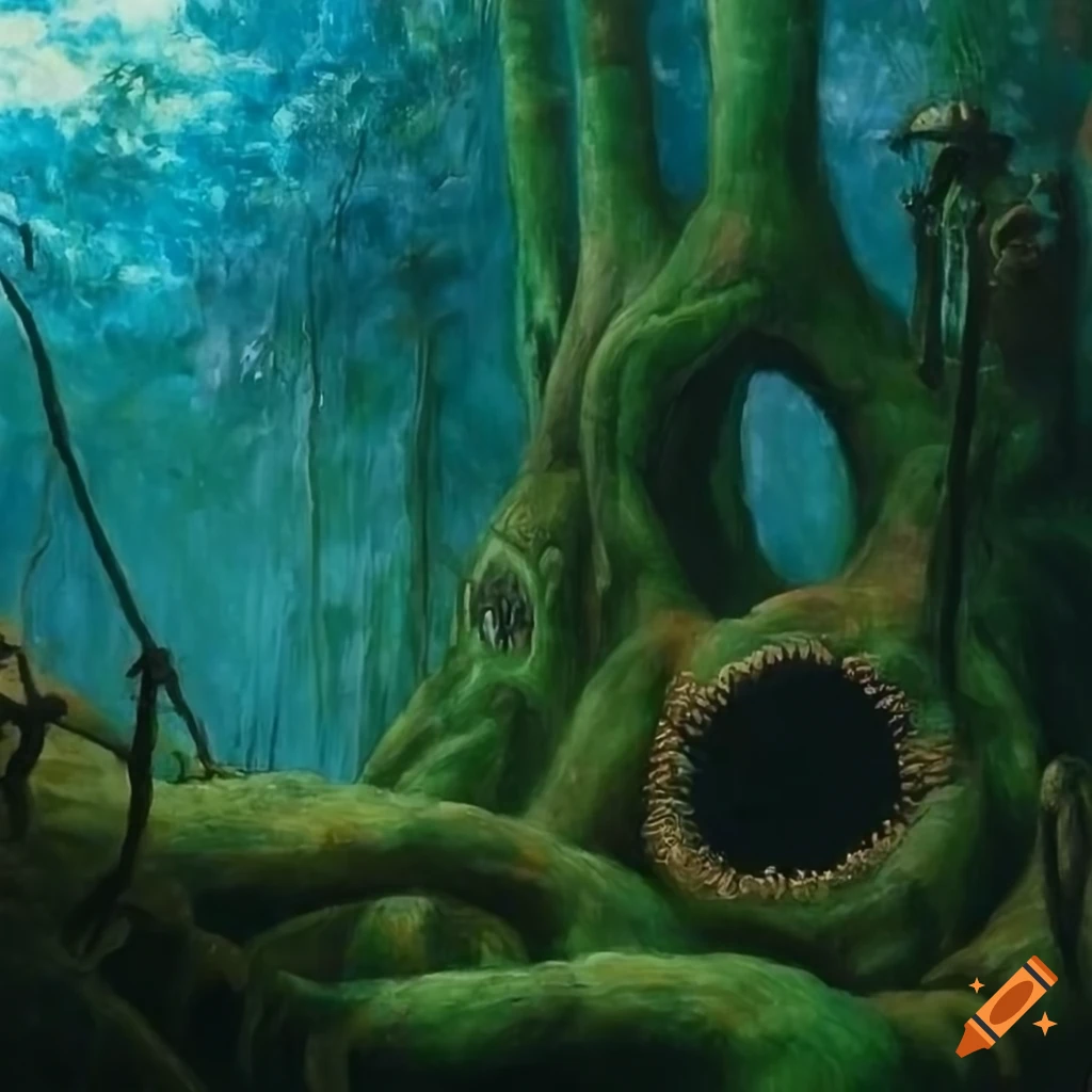 Artistic depiction of the toxic jungle from 'nausicaä of the valley of ...