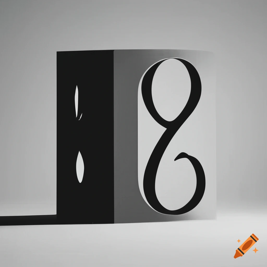 Minimalist design featuring letters dali in a simple sans-serif font on ...