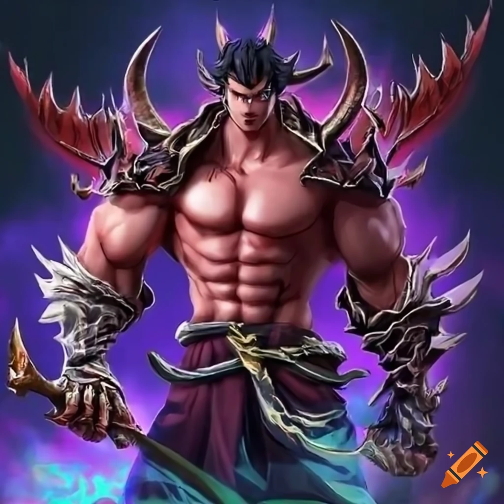 Devil jin character on Craiyon