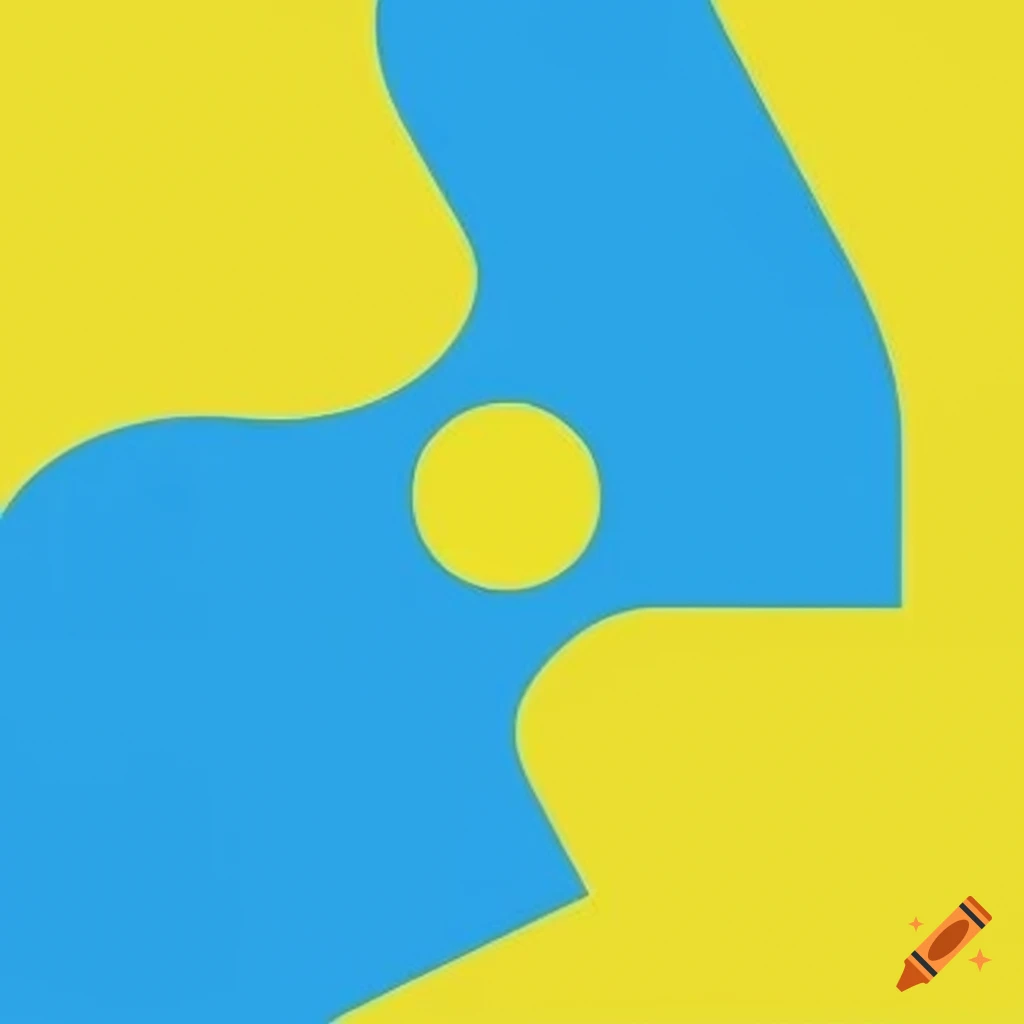Blue and yellow burn boot camp brand logo with a dotted outline on Craiyon