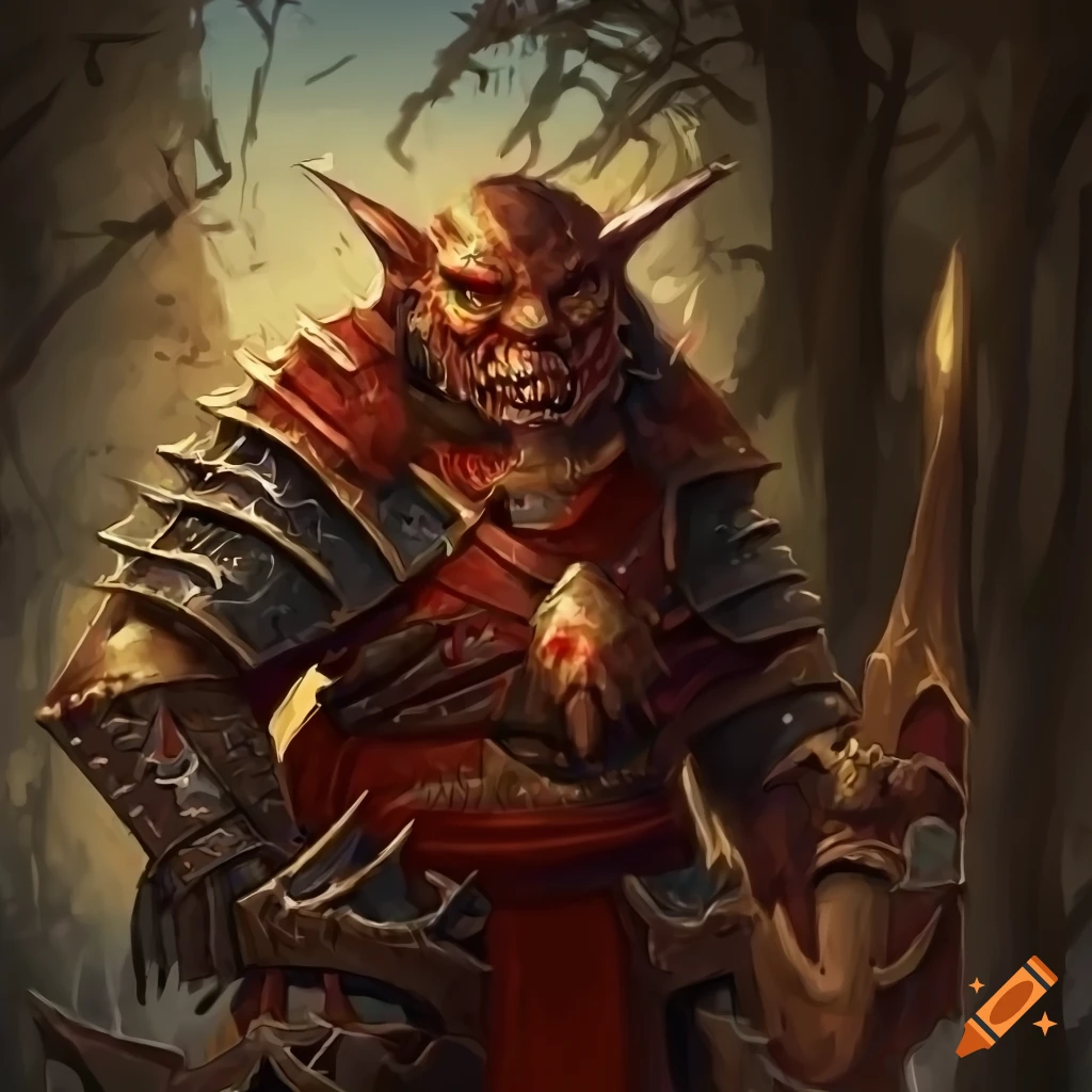 Hobgoblin character from dungeons and dragons shogun in fantasy art on Craiyon
