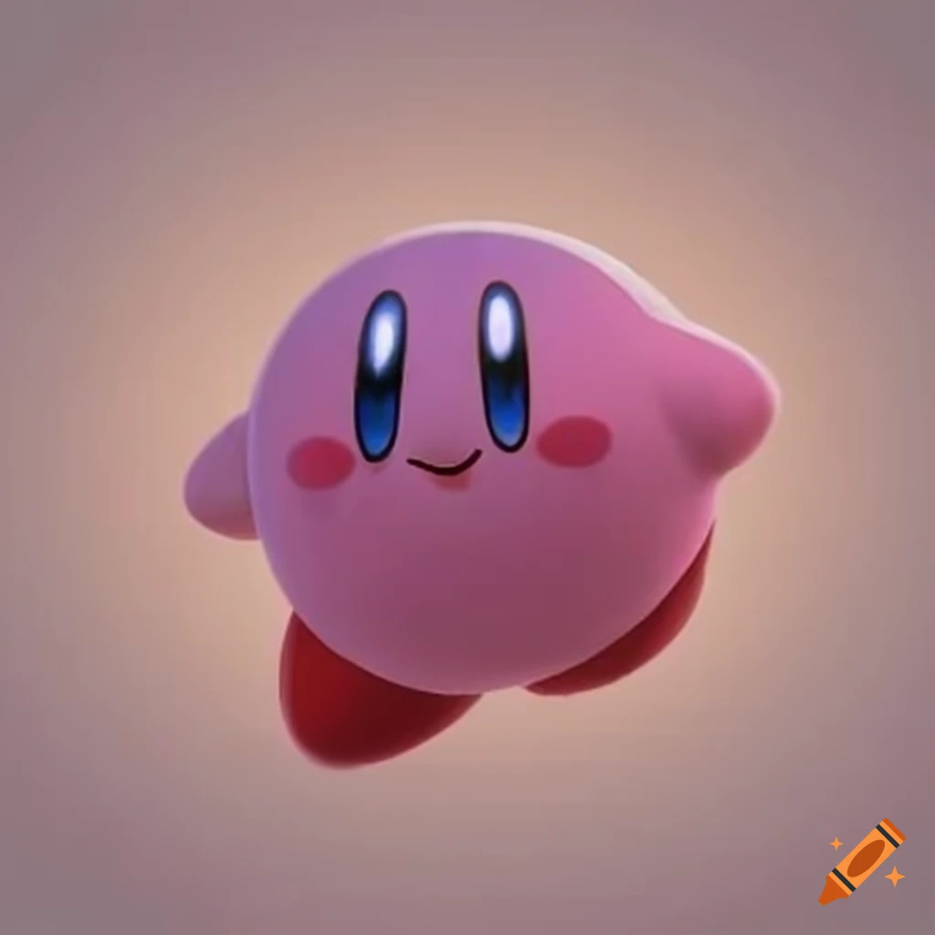 Kirby character on Craiyon
