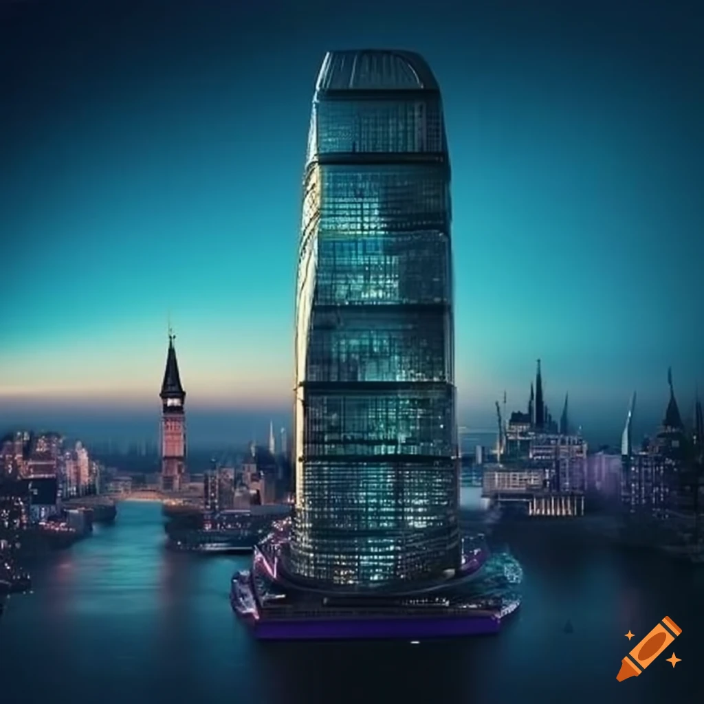 Futuristic london cityscape on Craiyon