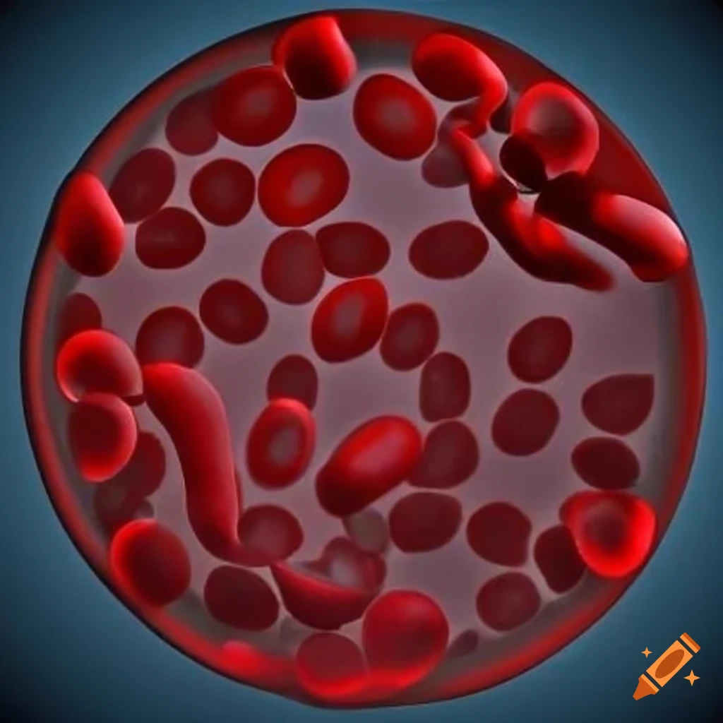 Red blood cells at high resolution on Craiyon