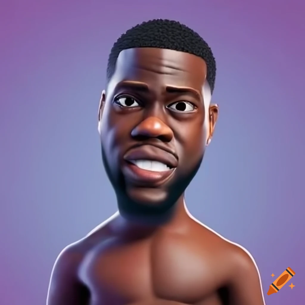 Kevin hart as an animated 3d character on Craiyon