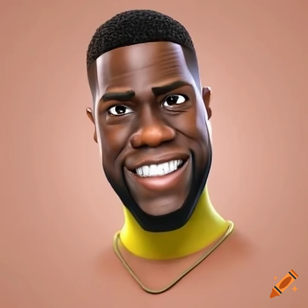 Kevin hart as an animated 3d character on Craiyon