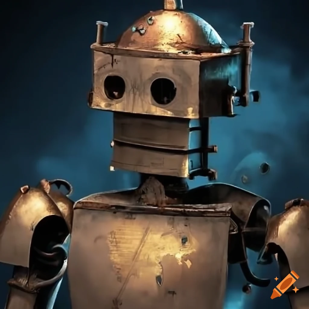 Medieval robots battling ghosts with a particle accelerator on Craiyon