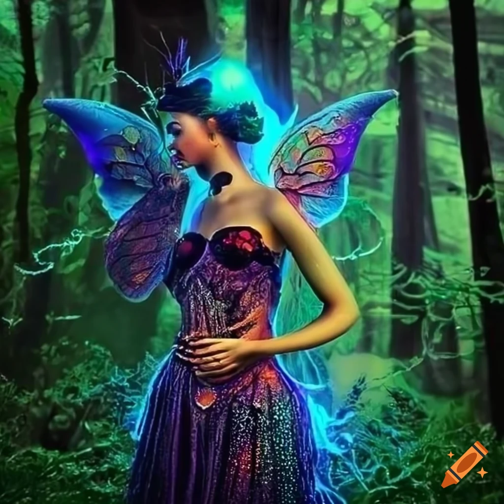 Fantasy and reality collide with fairy goddess forests, neon ...