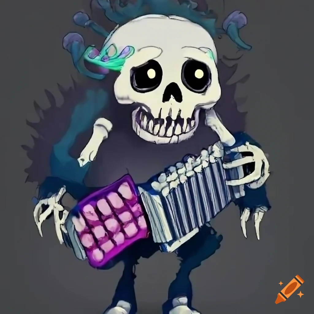 My singing monsters fan monster playing the accordion in a skeleton ...