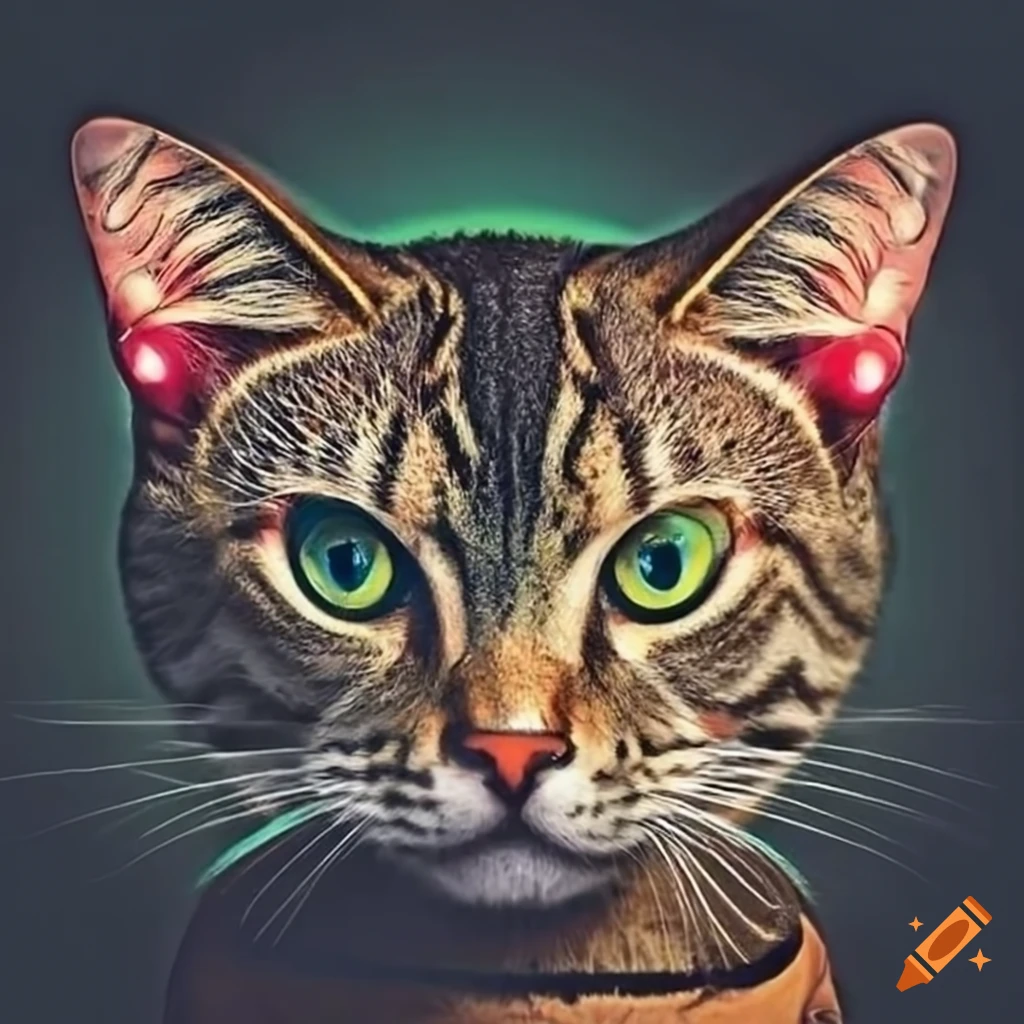 Feline djs mixing electronic music in a secret society of cats on Craiyon