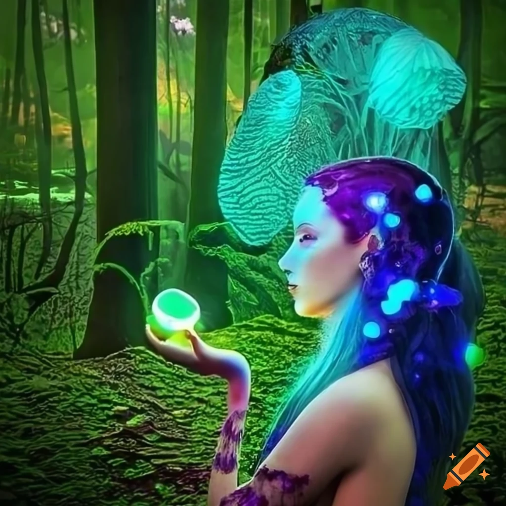 Fantasy and reality collide with fairy goddess forests, neon ...