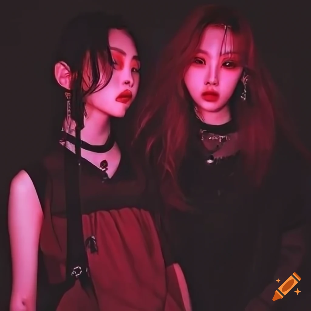 Grunge kpop group on Craiyon