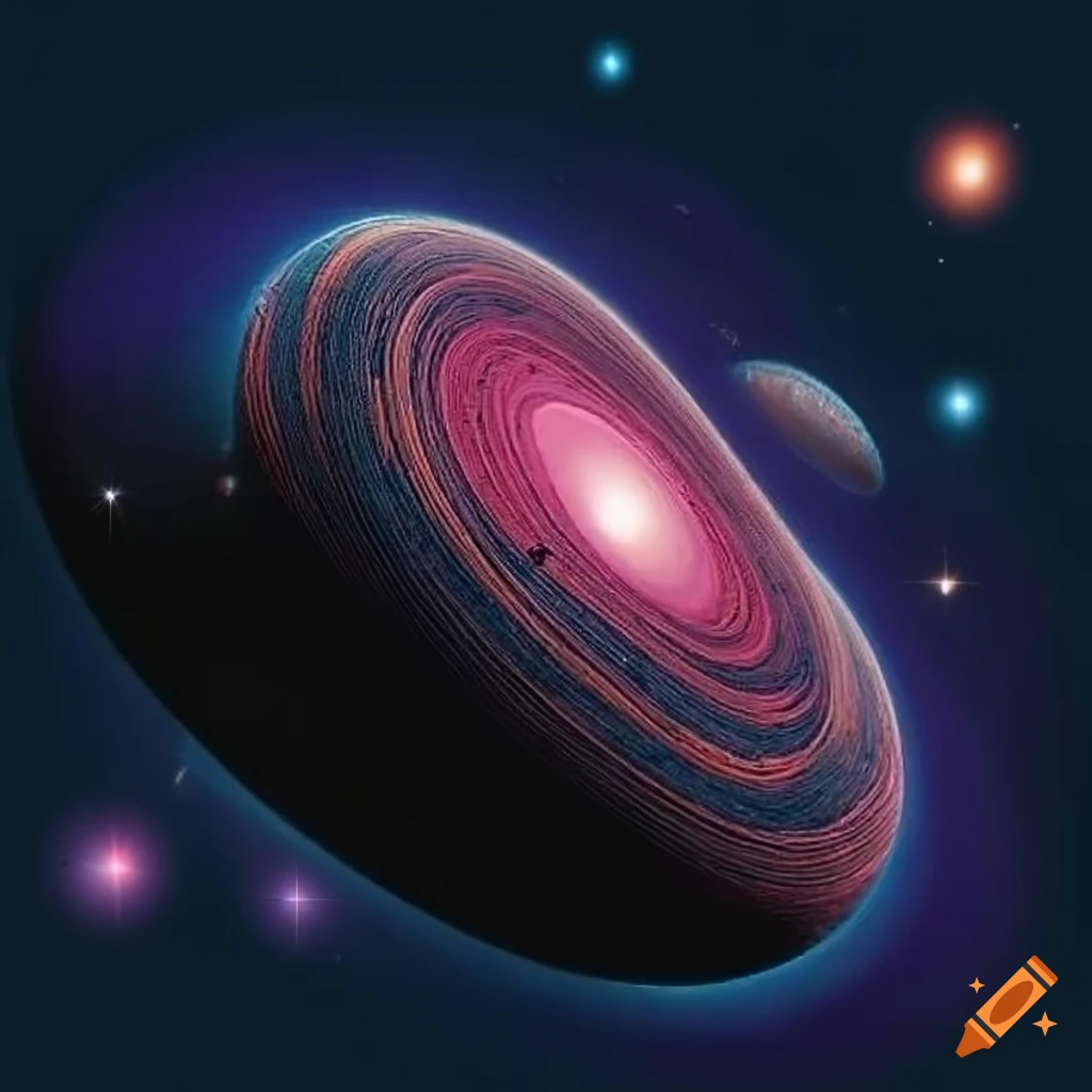 Computer generated image of the universe from space on Craiyon