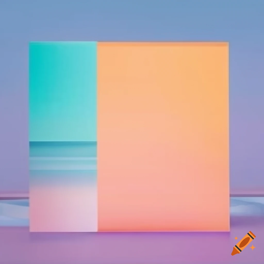 Modern and minimalistic album cover with geometric patterns and pastel ...