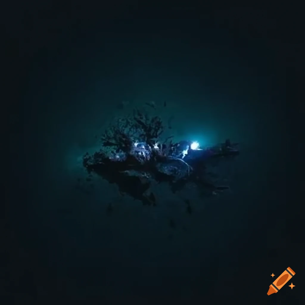 Strange creature lurking in a supermassive dark concrete structure on ...