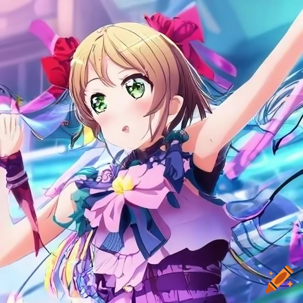 Abstract representation of virus love live on Craiyon