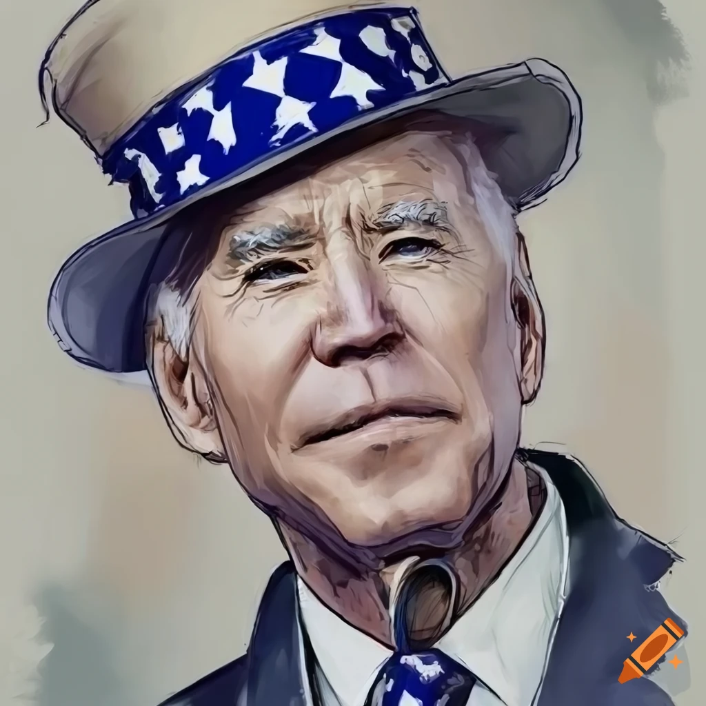 Uncle sam-style poster of joe biden looking at the camera on Craiyon