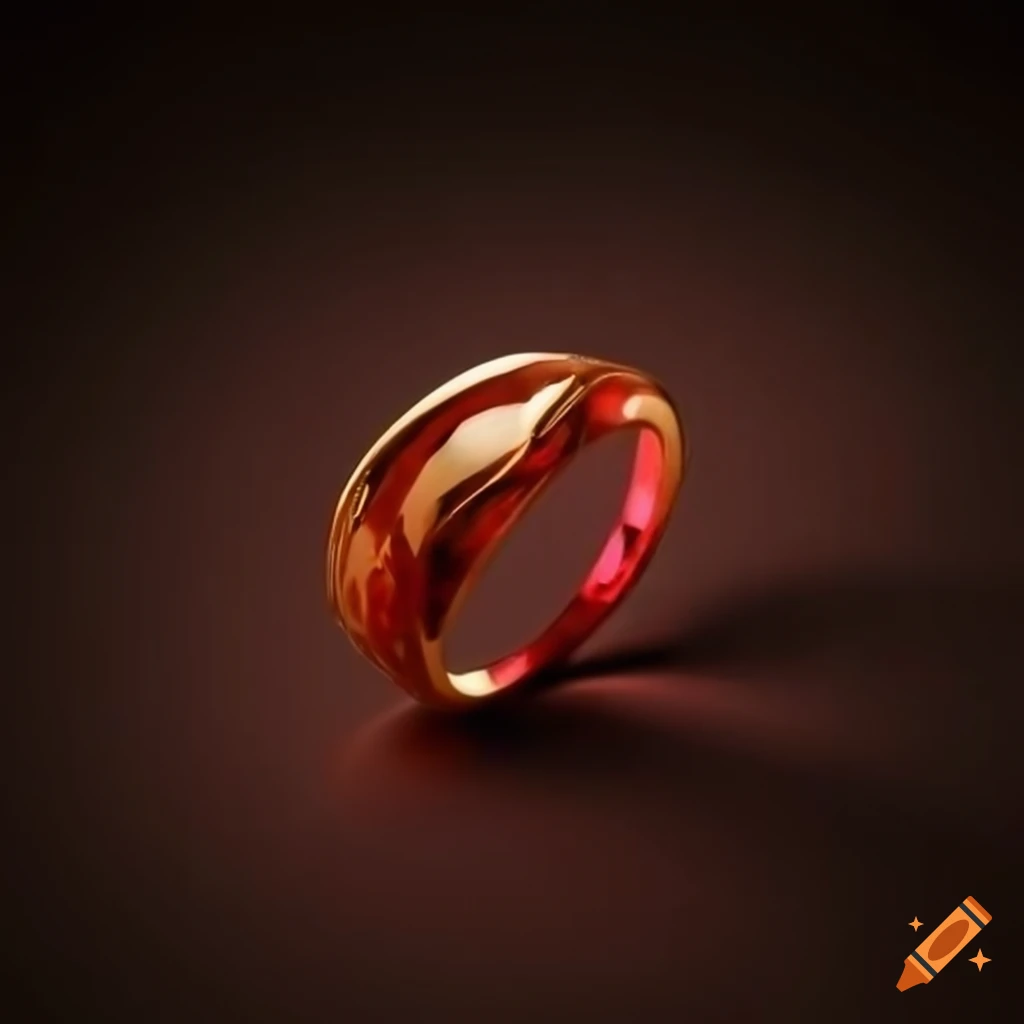 Red gold ring on Craiyon