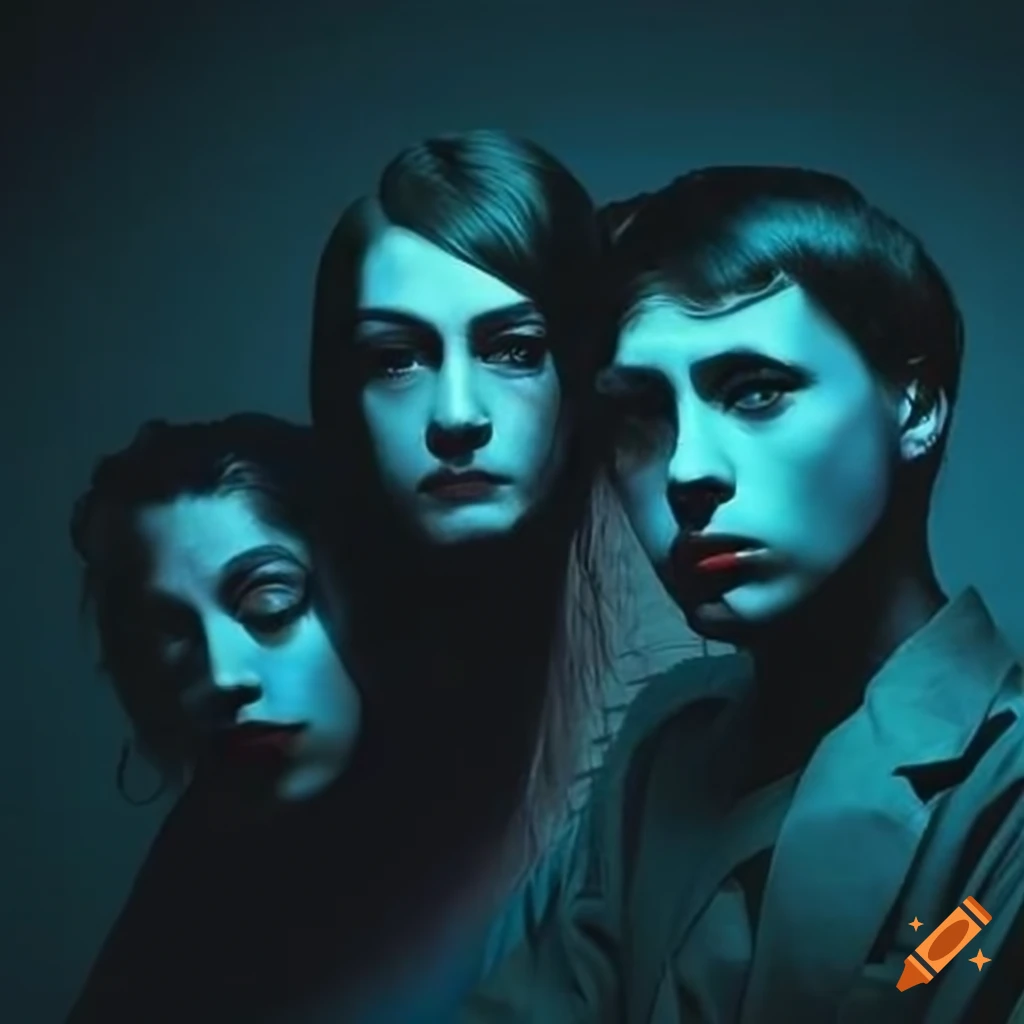 Sad nostalgic music group photo on Craiyon