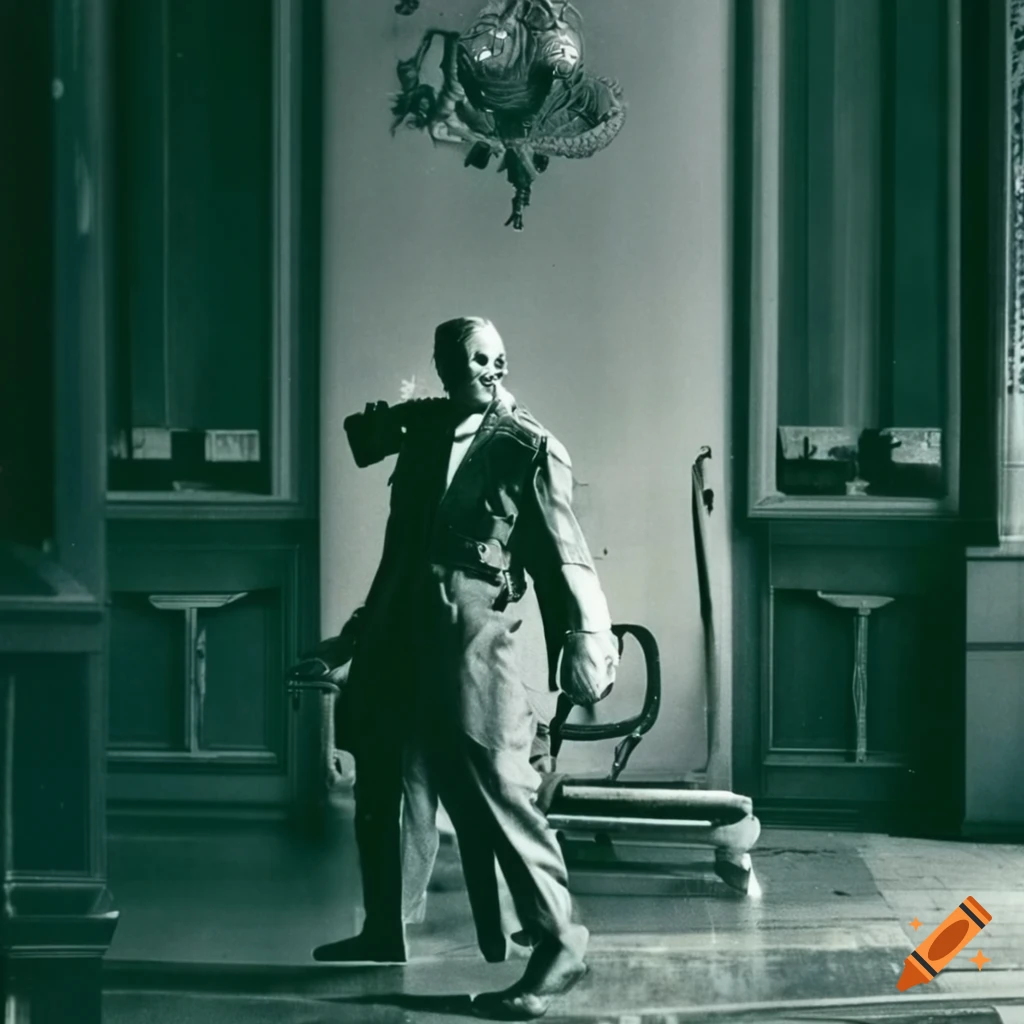 Vintage 1980's security man photography on Craiyon