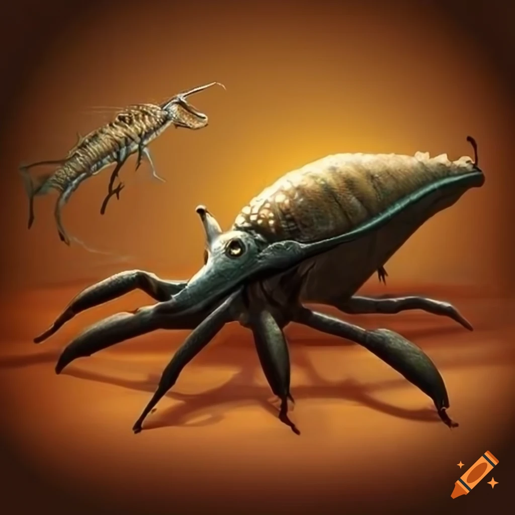 Mesozoic ancient bug on Craiyon