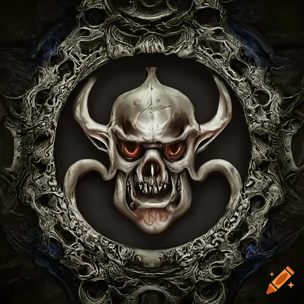 Metallic Motörhead Snaggletooth logo with spooky photorealistic ghosts ...