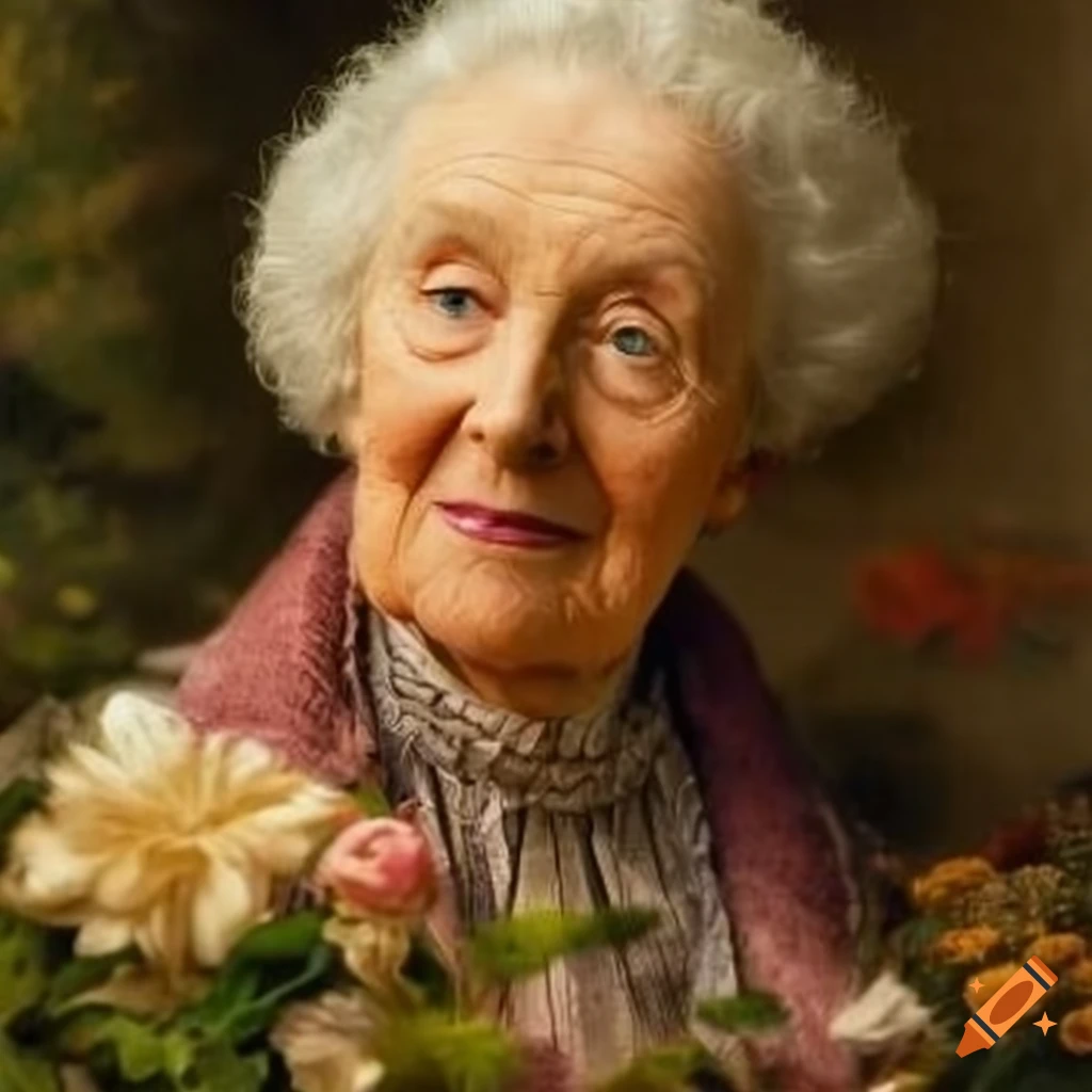 Doris connor in glasgow with quaint houses and gardens on Craiyon