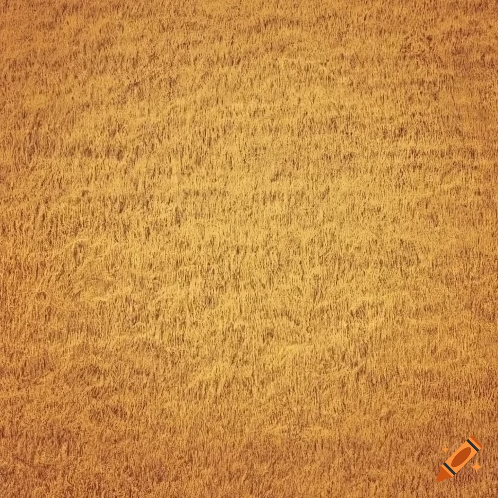 Aerial view of a medieval wheat field in orthographic projection on Craiyon