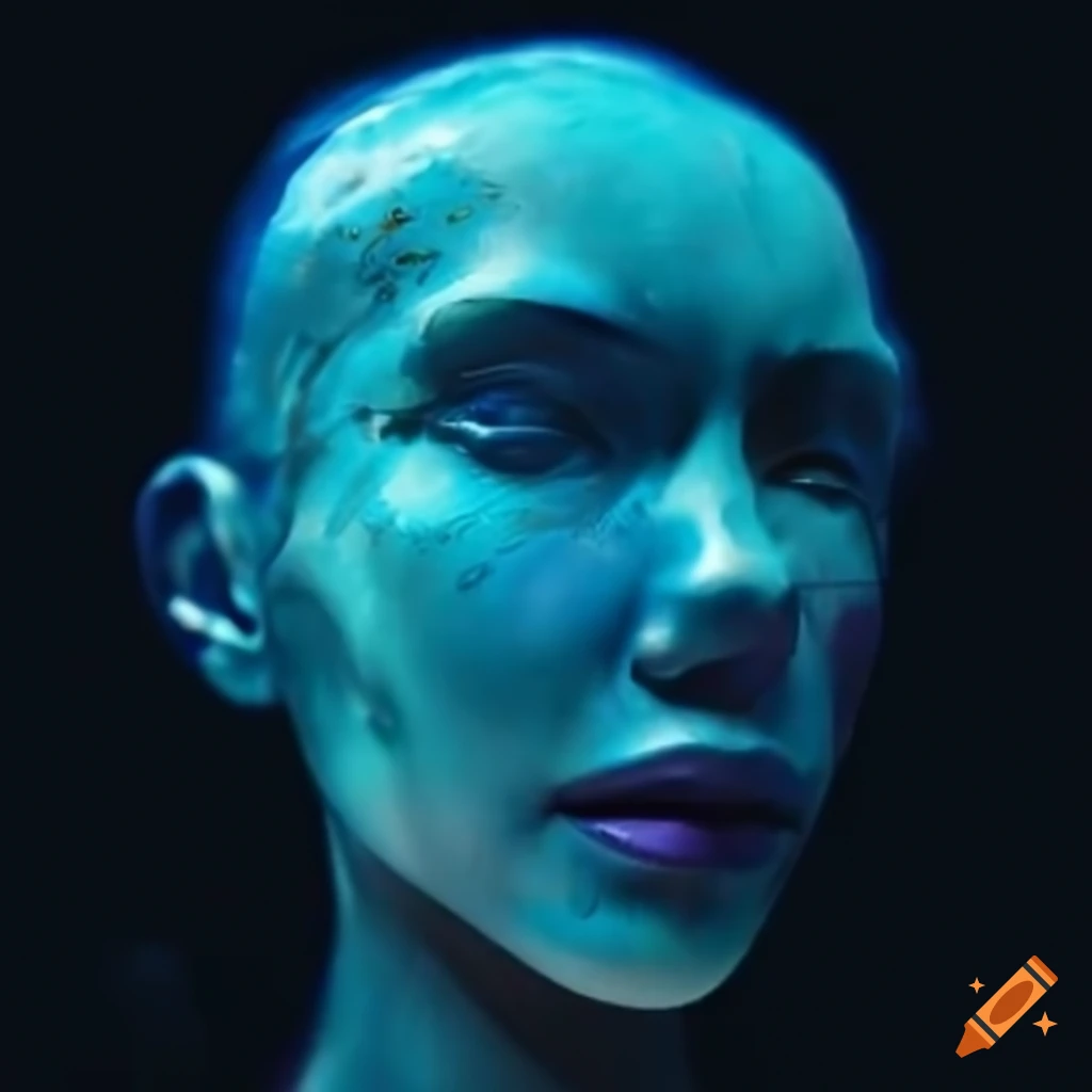 Illustration representing dysphoria on Craiyon