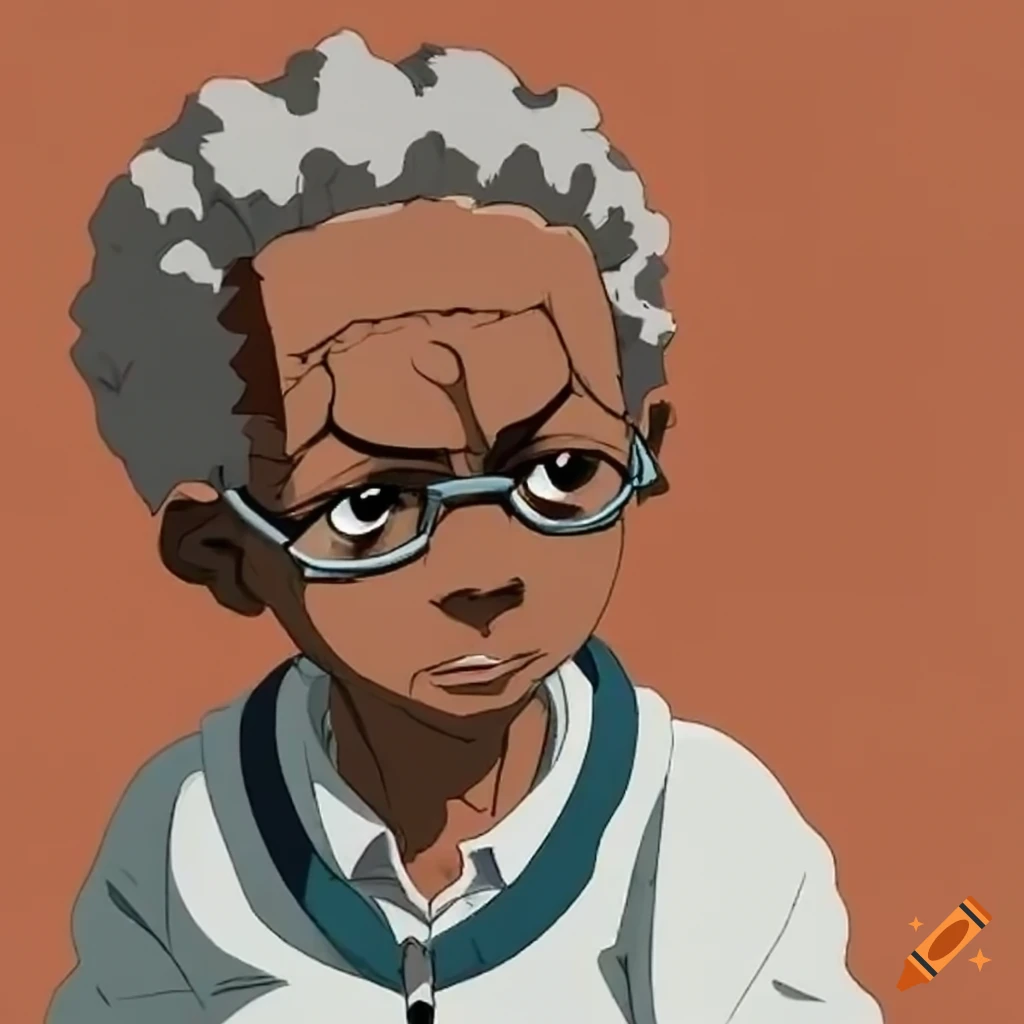 Emotional grandfather in boondocks style on Craiyon
