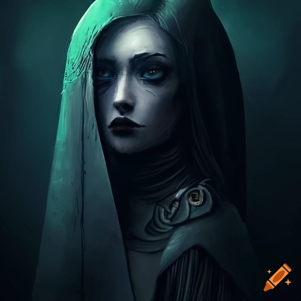 Fashion photography with gothic and cyberpunk aesthetic in a fantasy ...