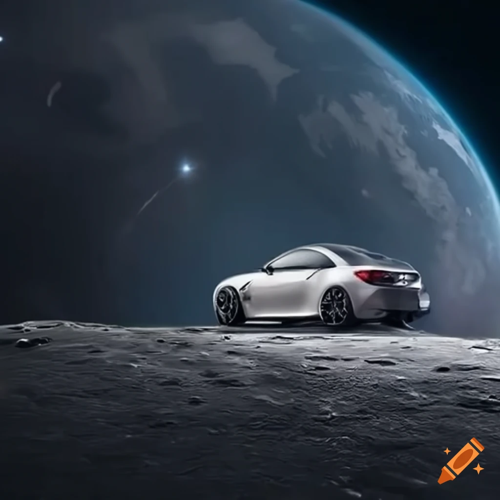 Bmw m2 on the moon in outer space on Craiyon