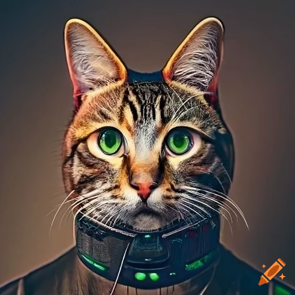 Feline djs mixing electronic music in a secret society of cats on Craiyon