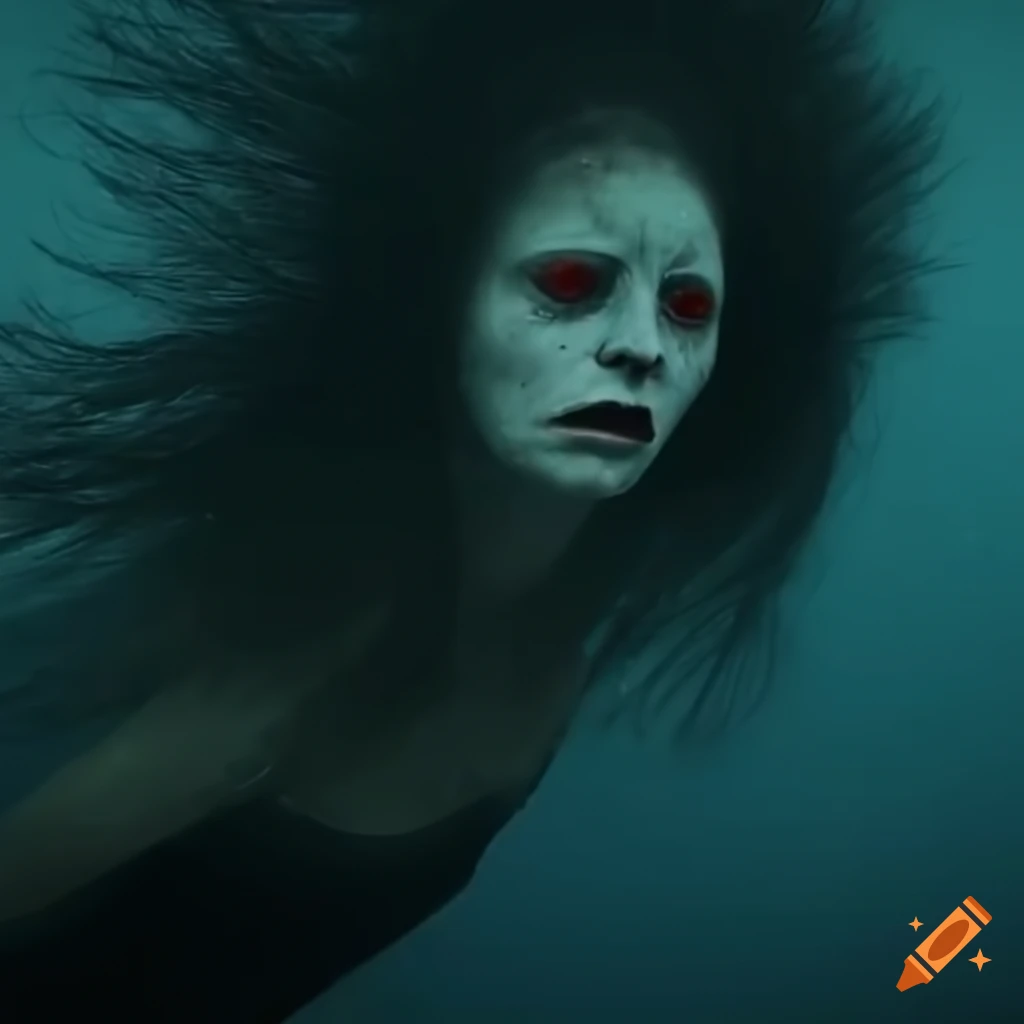 Floating woman's hair with a terrifying and otherworldly appearance on ...