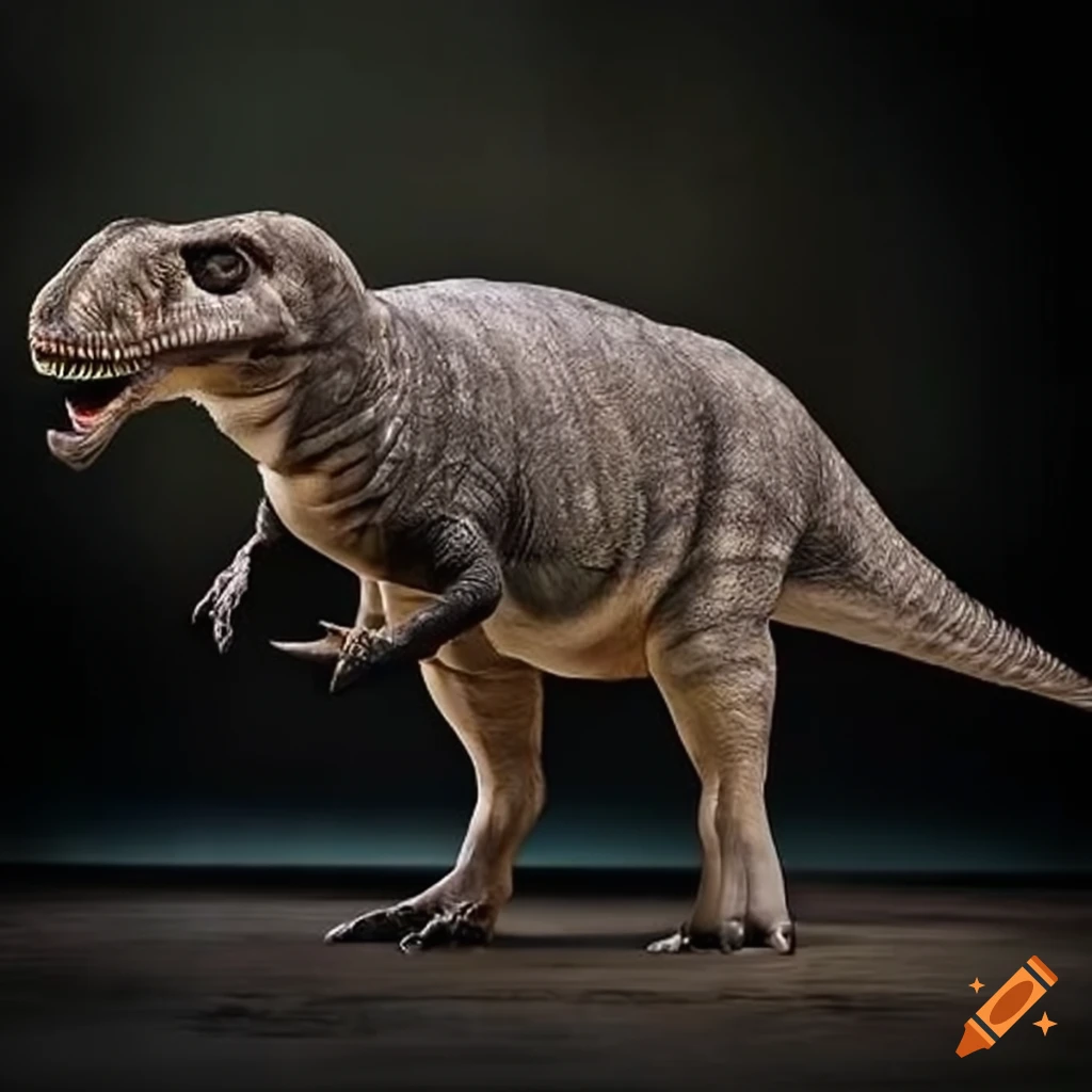 Dinosaur with panda-like features on Craiyon