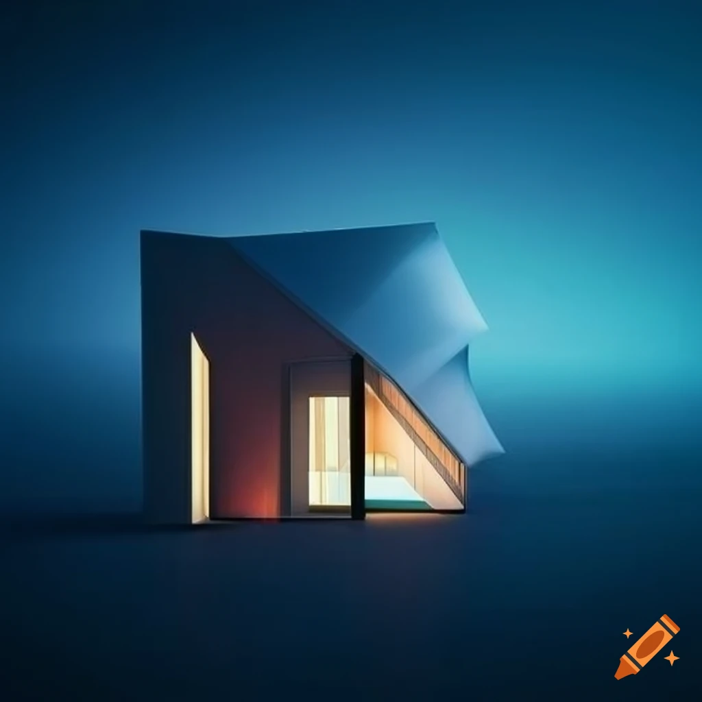 Abstract home architecture on Craiyon