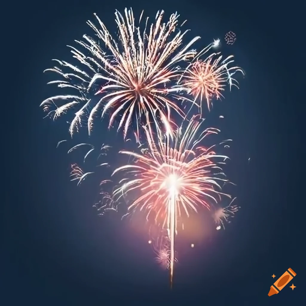 Card for card game with white fireworks design on Craiyon