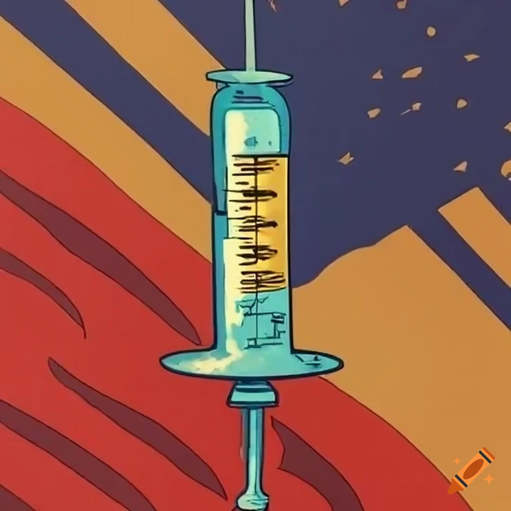 American propaganda syringe poster on Craiyon