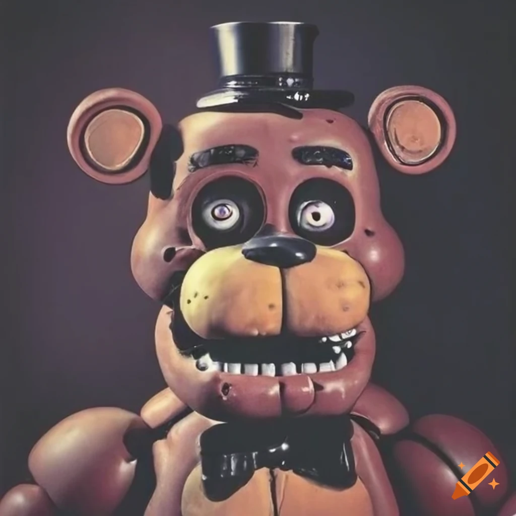 Vintage photograph of 'Freddy Fazbear' pizzaria animatronic on stage on ...