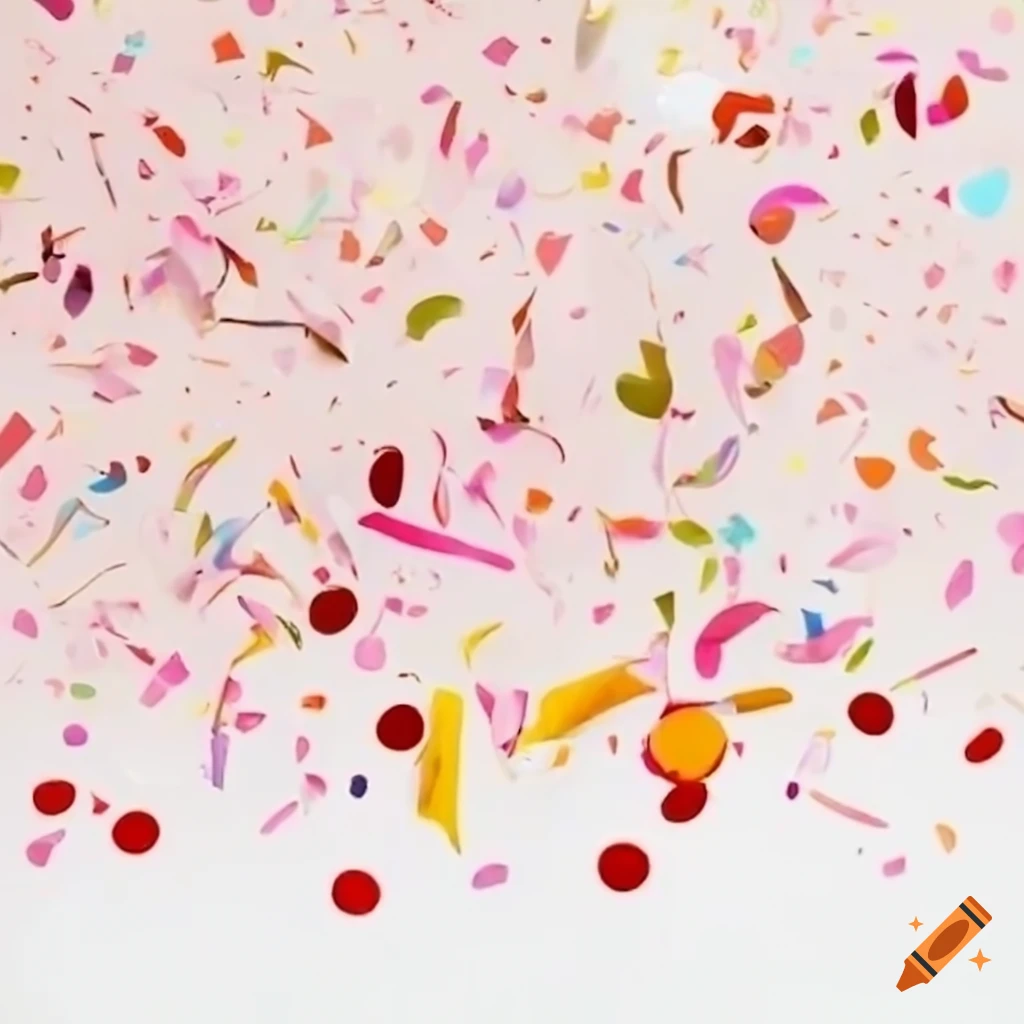 Table confetti on Craiyon