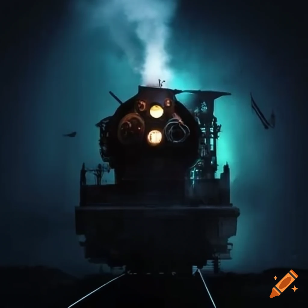 Ghost train on Craiyon