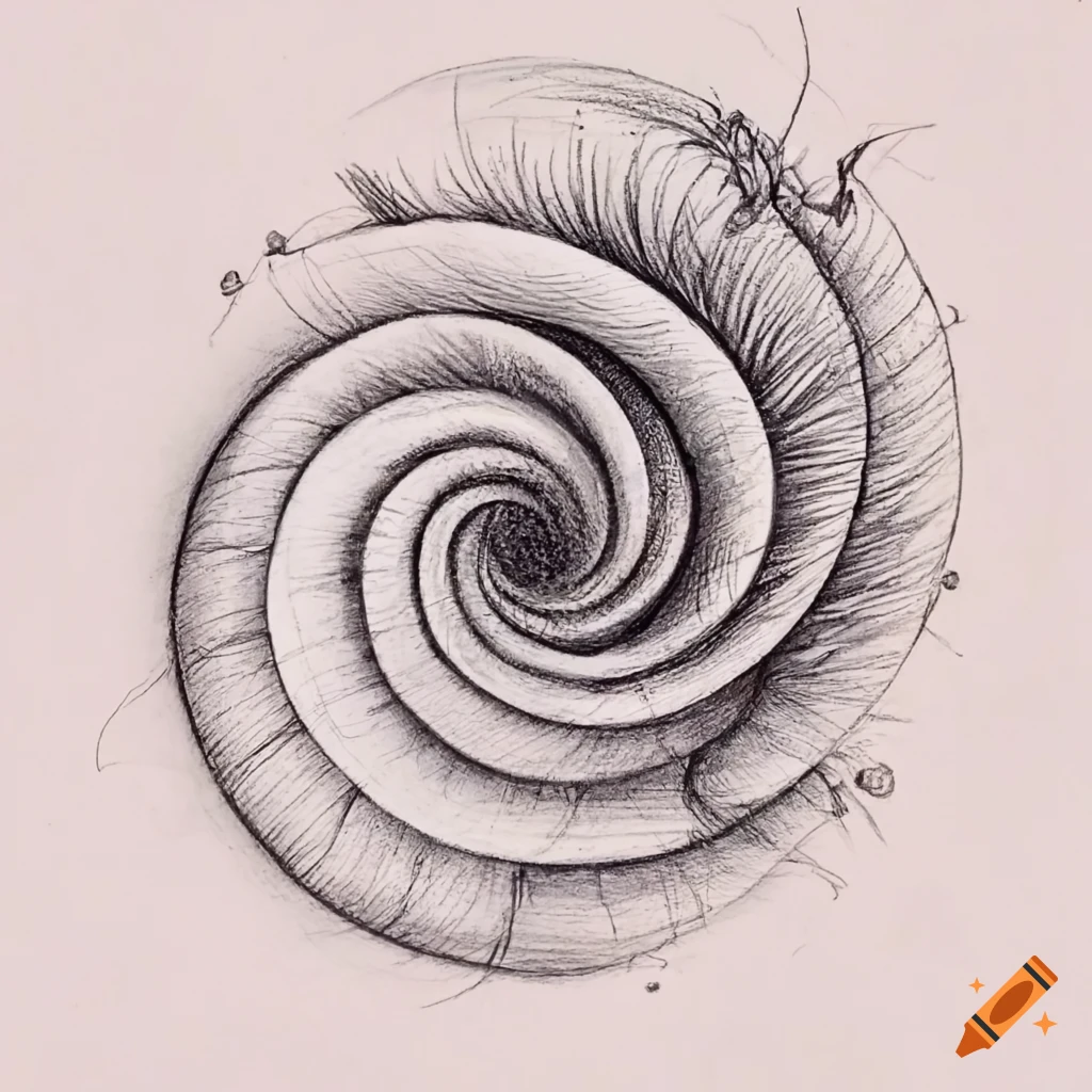 Spiral-shaped flower design on Craiyon