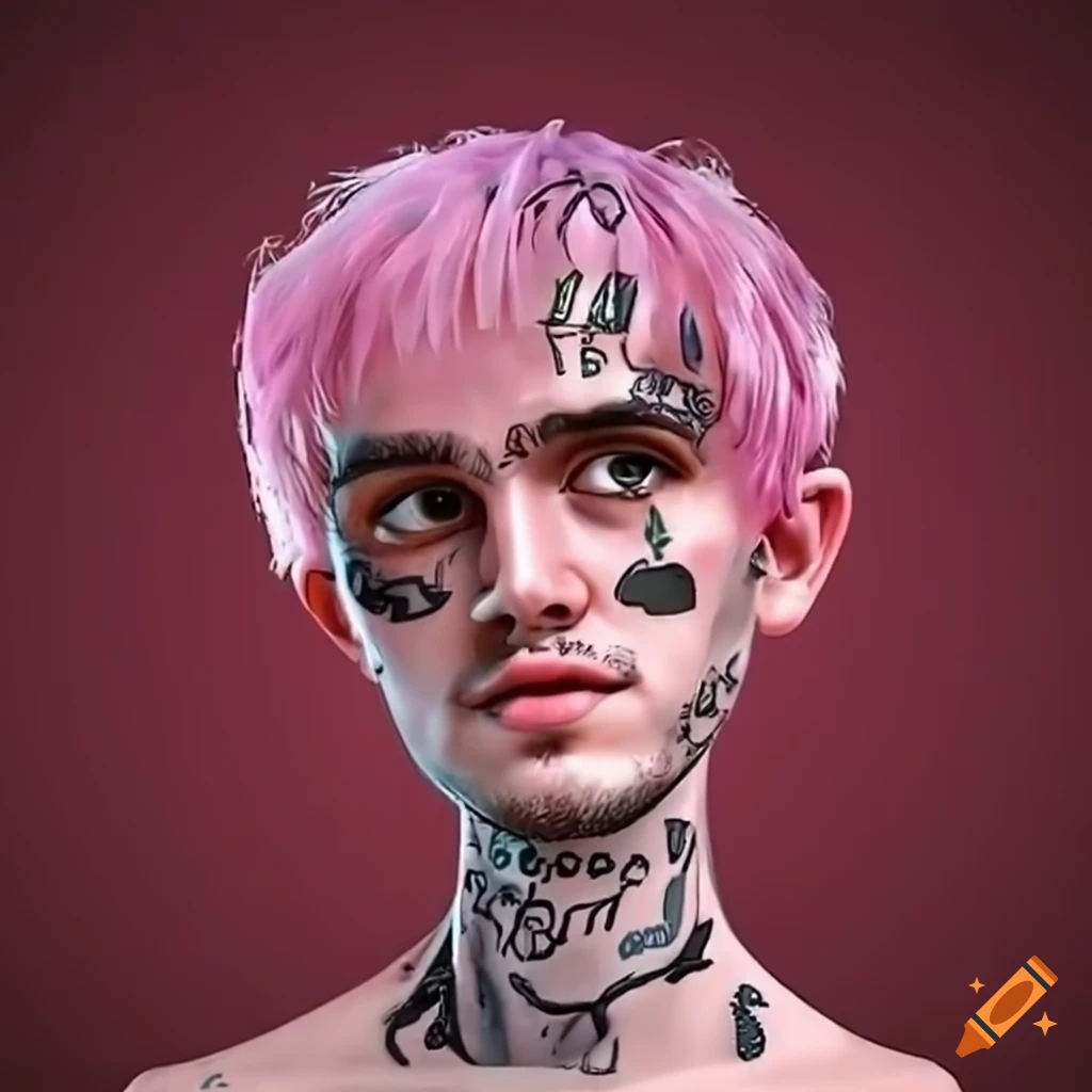 Animated 3d character of lil peep on Craiyon