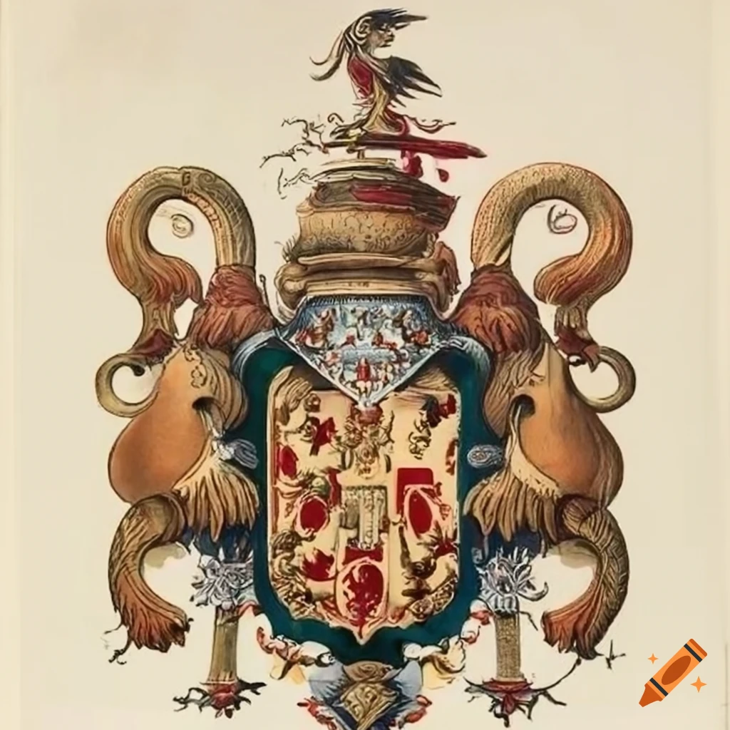 Family crest design inspired by the British royal family and Rothschild ...