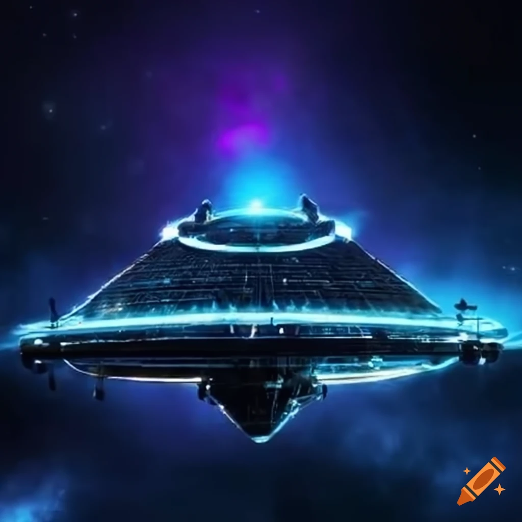 Giant sci-fi space platform for stellar concert on Craiyon