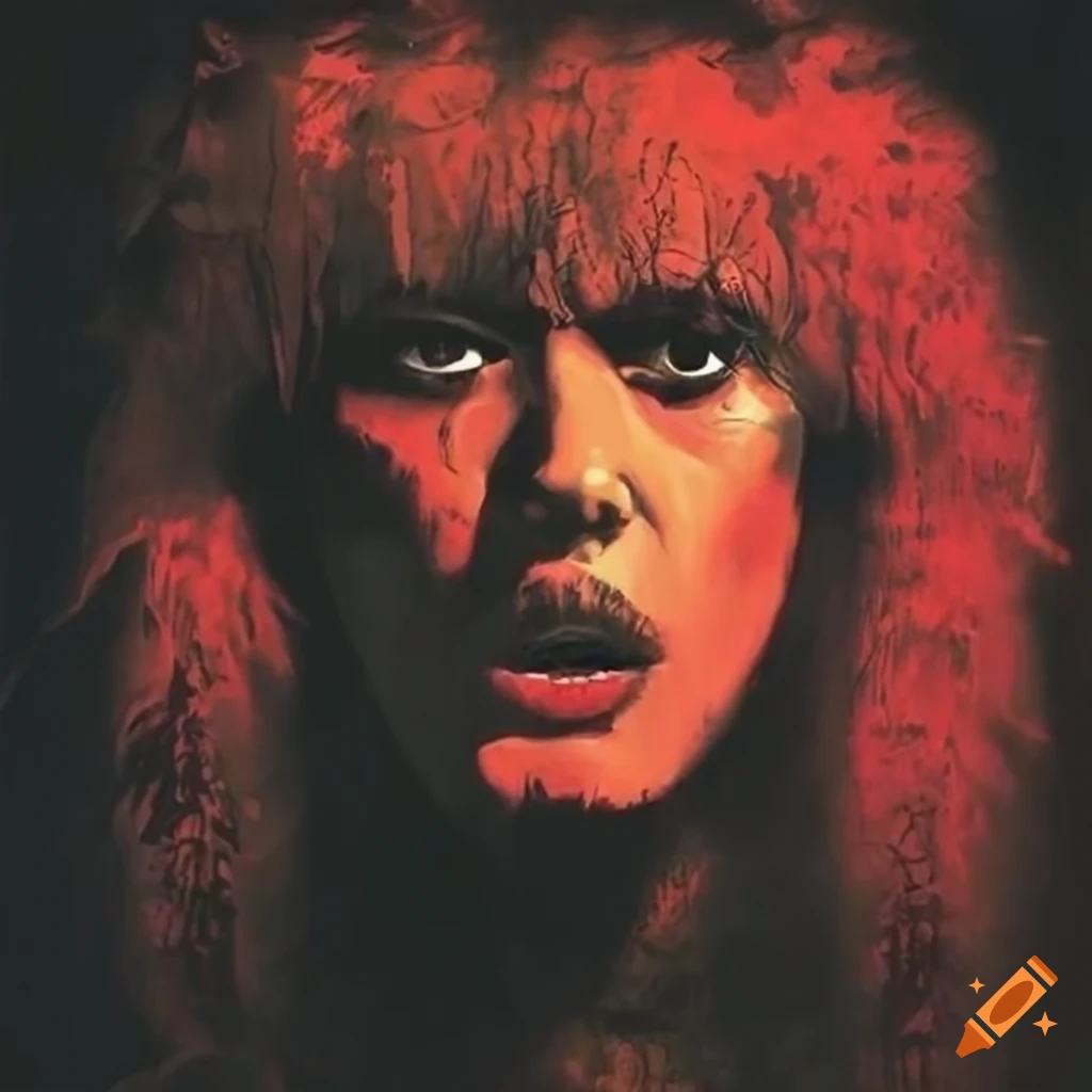 80s thrash metal album cover on Craiyon