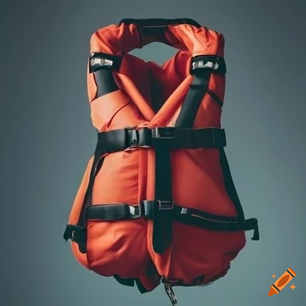 Vintage life jacket for a day out on the water on Craiyon